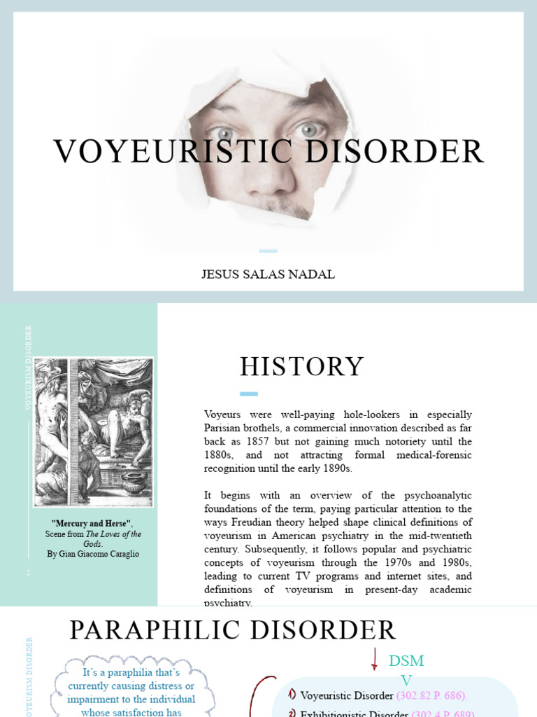 Voyeurism Disorder | Download Free PDF | Mental Disorder | Psychotherapy