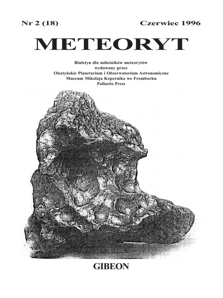 Meteoryt 9602 JD | PDF