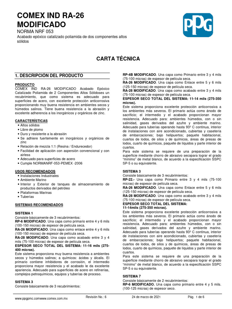 RA-26 Mod | PDF | Humedad | Agua