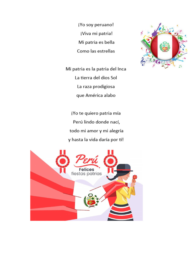 Yo Soy Peruano (POEMA) | PDF