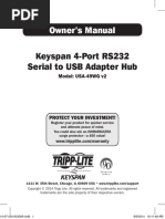 Keyspan:USB Serial Adapter For Windows-V3.4 Manual | PDF | Usb | Personal Digital Assistant