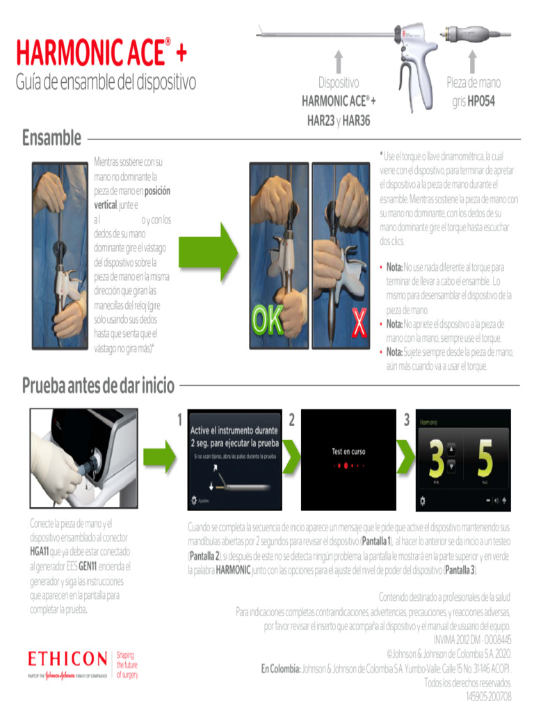 Brochure HARMONIC ACE+ HAR23 y HAR36 Guia de Ensamble de Los ...