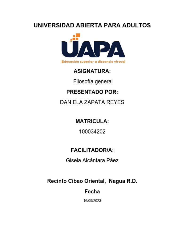 Tarea Vi Filosofia Daniela Zapata 2023 | PDF | Aristóteles | Platón