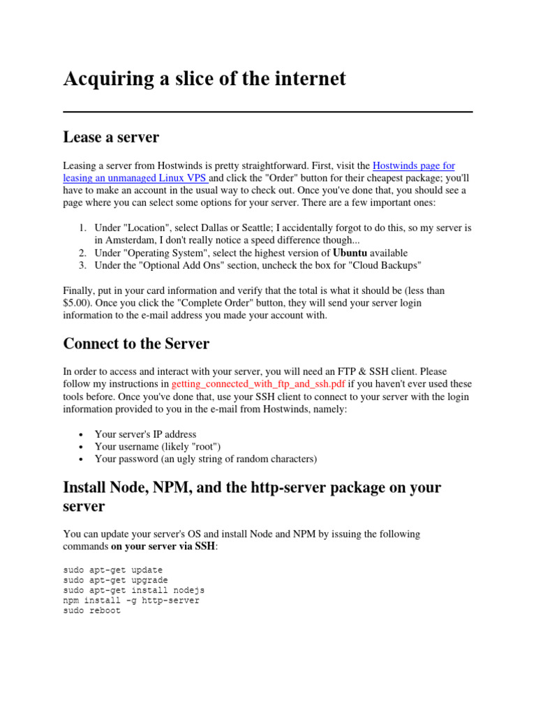 Acquiring A Slice of The Internet | PDF | Networking | Internet & Web