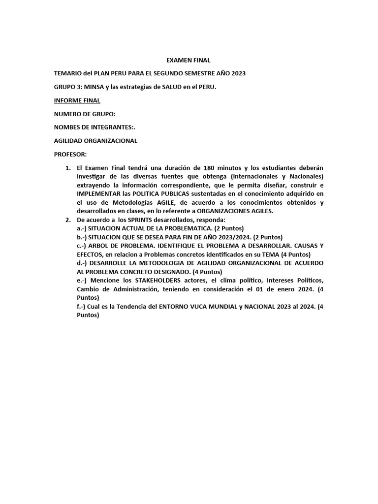 Upn Examen Final 5 | PDF