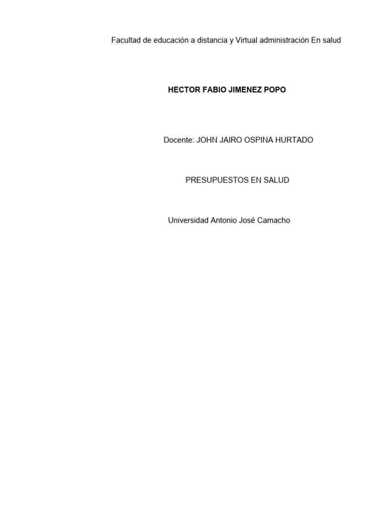 Presupuesto de Ventas en Salud 2023 | PDF