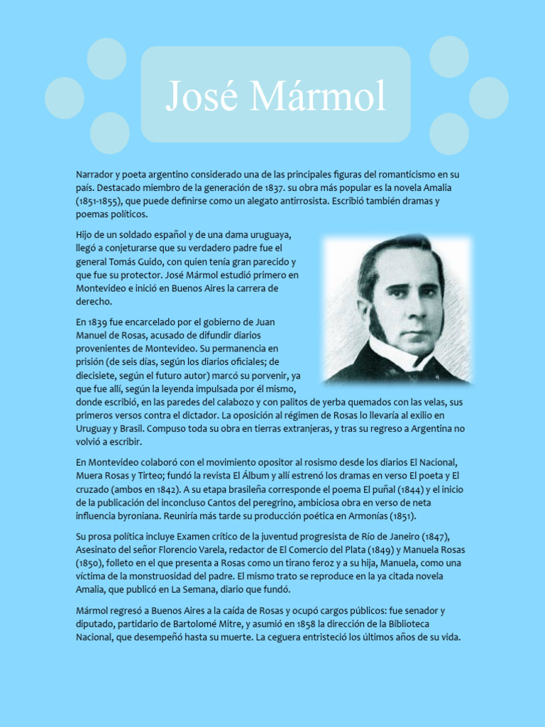 Biografia Jose Marmol | PDF