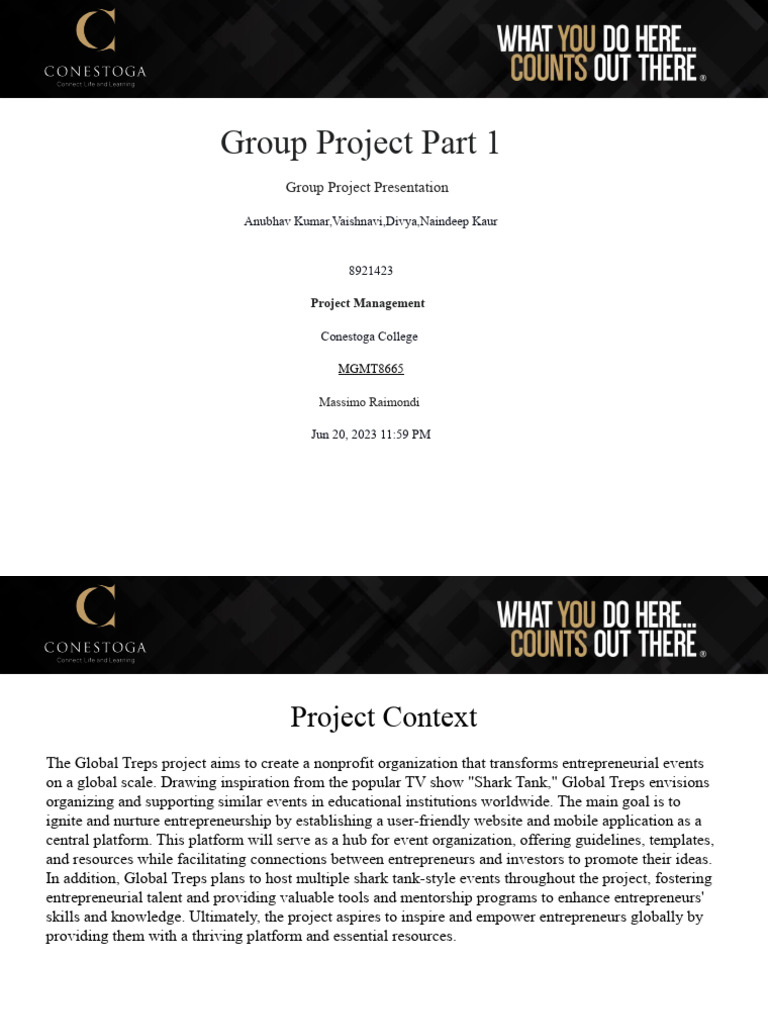 Group Project Presentation | Download Free PDF | Entrepreneurship | Net ...