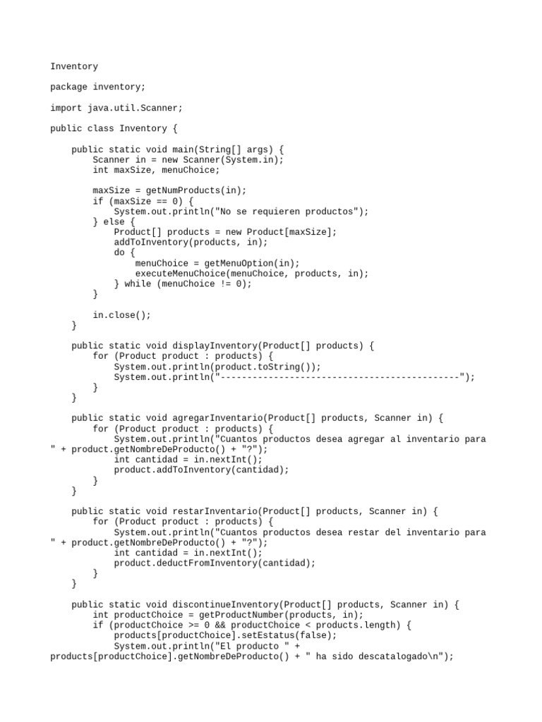 Proyecto 7 Parte 1 Java Pdf Control Flow Computer Programming 