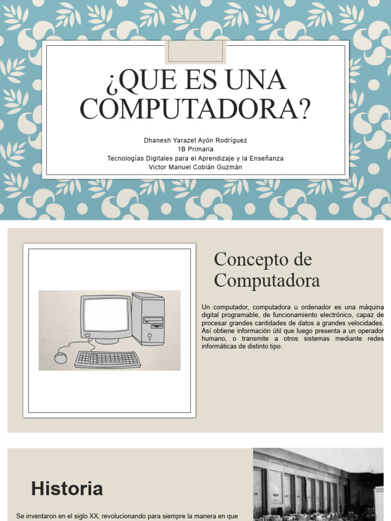 ¿Qué Es Una Computadora? | PDF | Hardware de la computadora ...