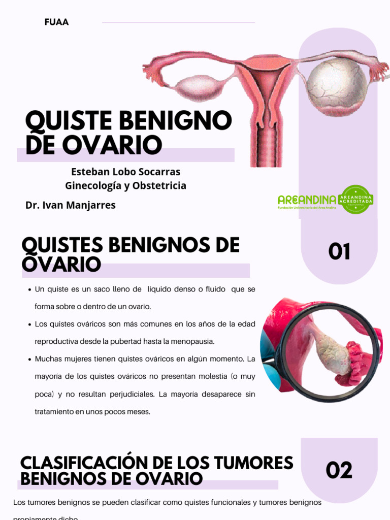 Quiste Benigno de Ovario | PDF | Ovario | Neoplasias