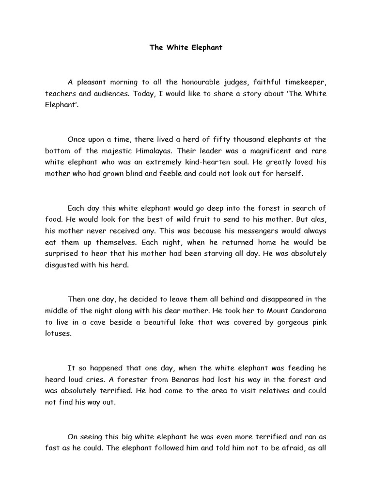 The White Elephant | PDF