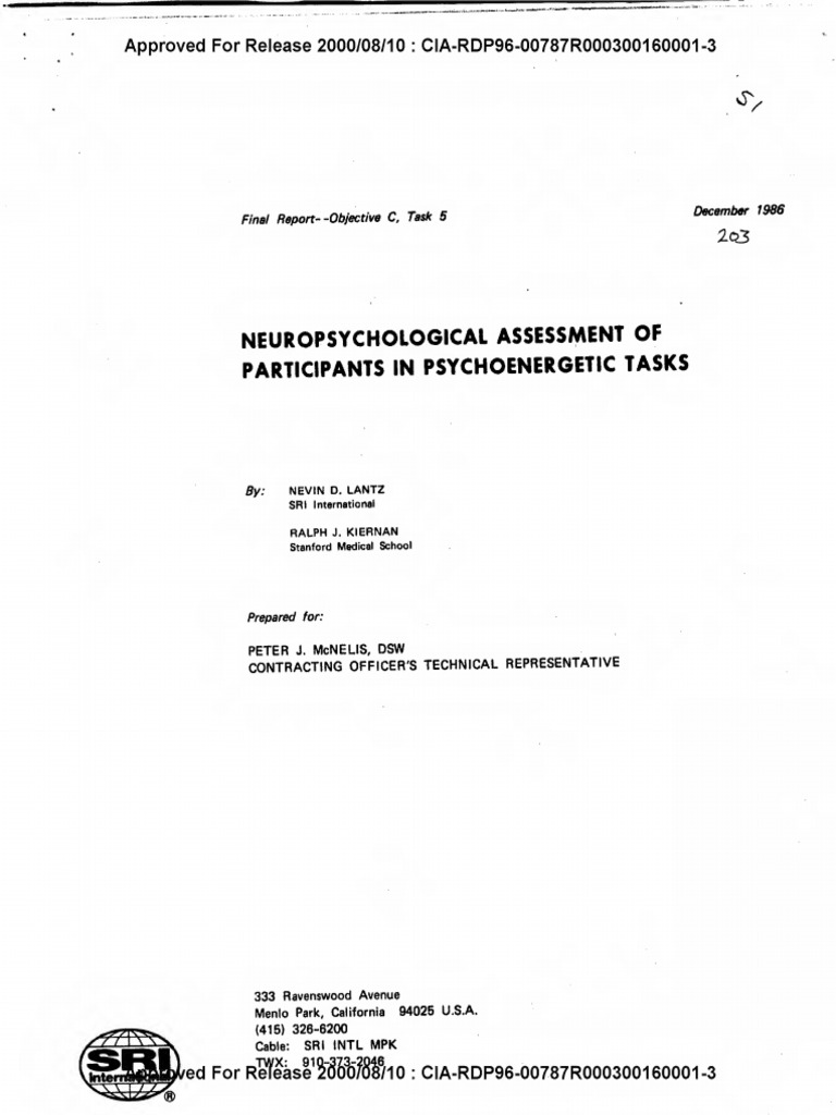 Neuropsychological Assessment Report | PDF | Wechsler Adult ...