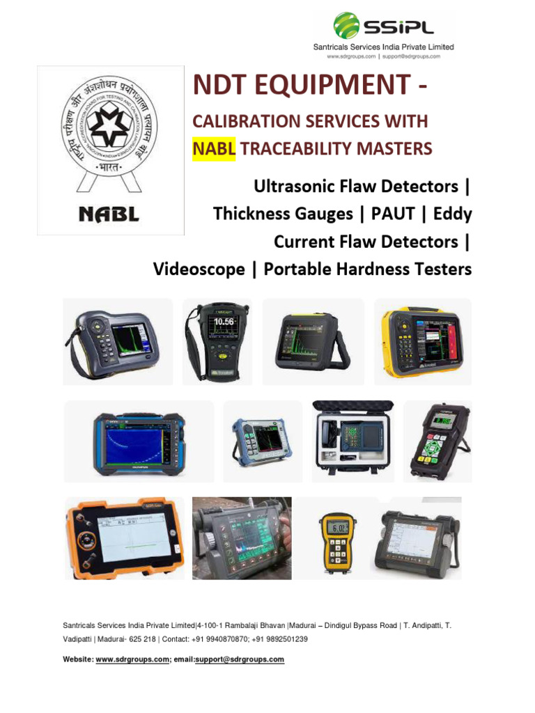 SSIPL - Calibration - NABL Traceability | PDF | Technology & Engineering