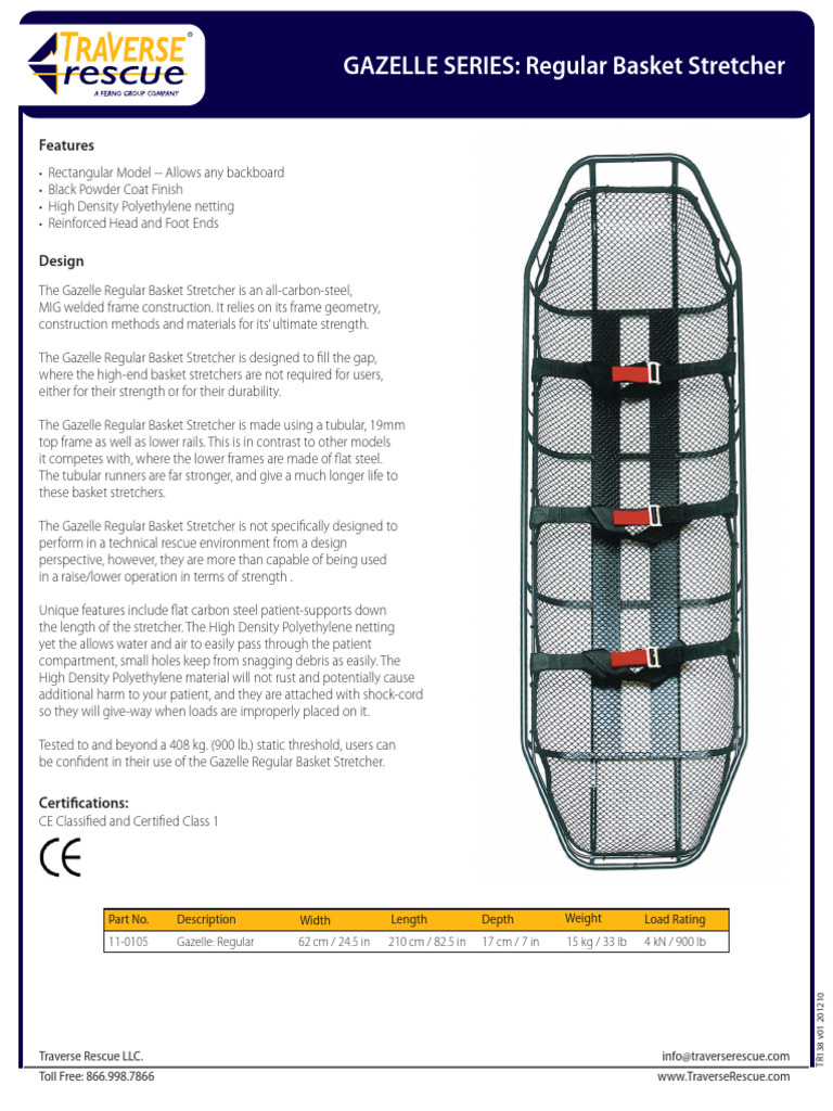 Traverse Rescue 11-0105 Gazelle Regular TR138v01 201210 | PDF | Civil ...