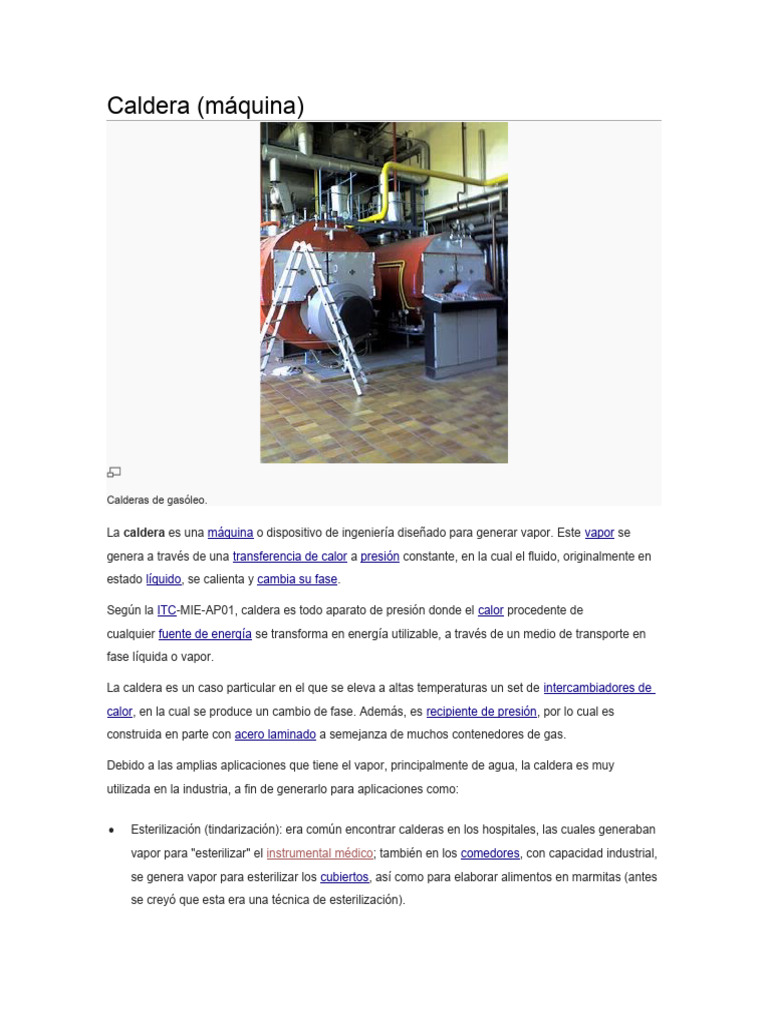 Caldera | PDF | Caldera | Máquina de vapor
