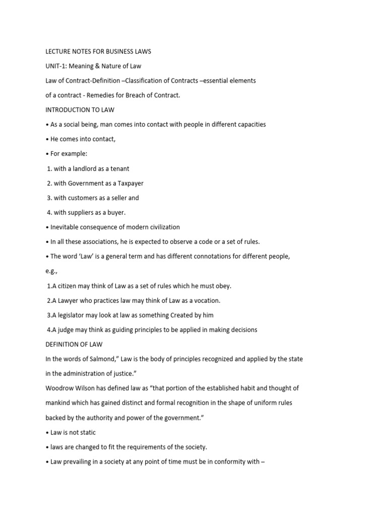 ST - Joseph's Degree & PG College Business Law Unit1 | Download Free ... ST - Joseph's Degree & PG College Business Law Unit1 | Download Free ...