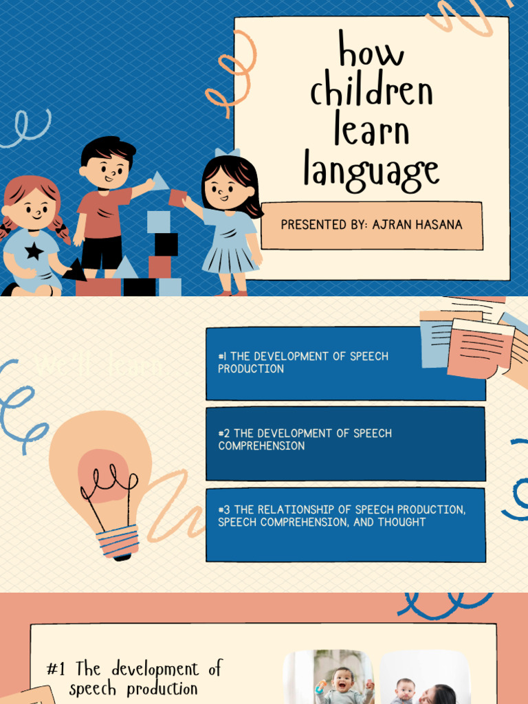 How Children Learn Language | PDF | Speech | Communication
