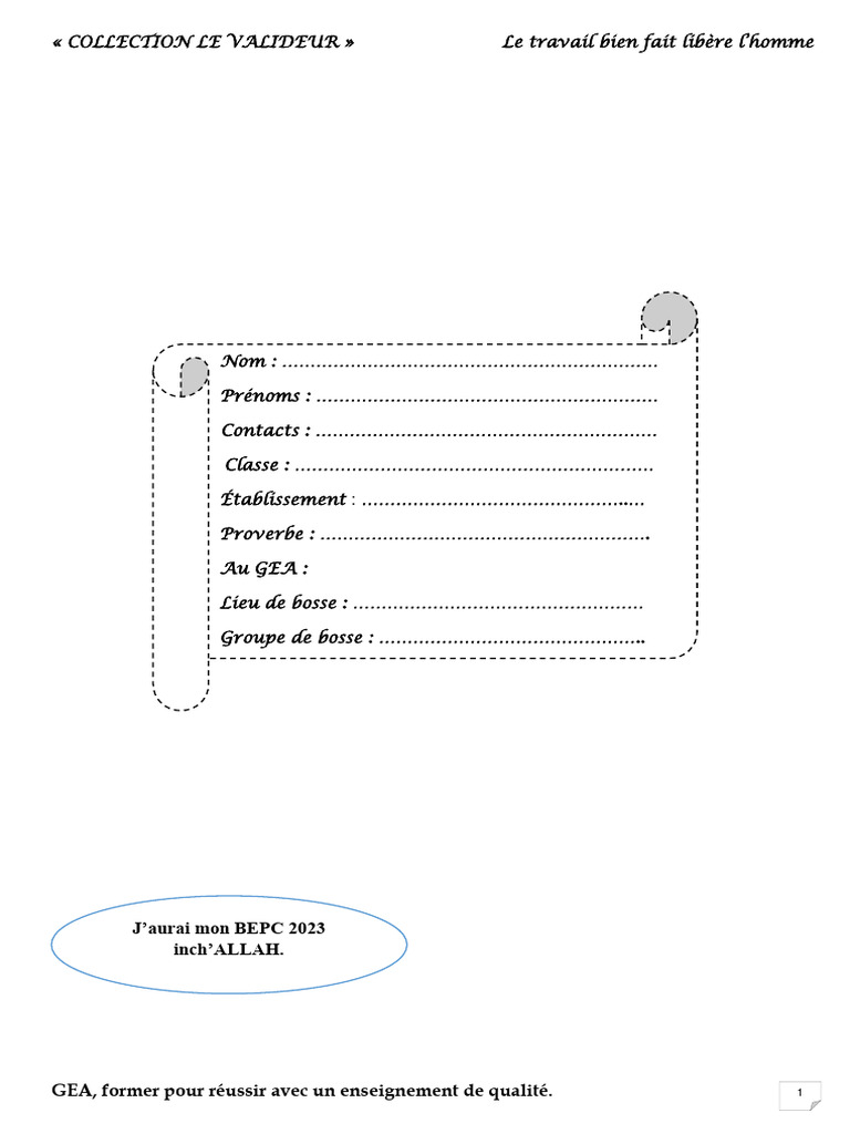 Gea Prepa Bepc 2023 | PDF | Triangle | Cercle