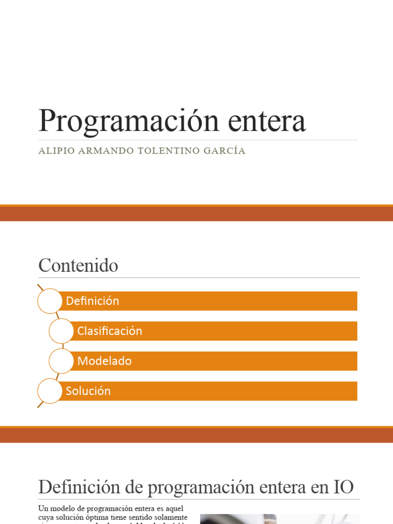 de Sesión 3 Programación Entera | PDF | Programación lineal | Algoritmos