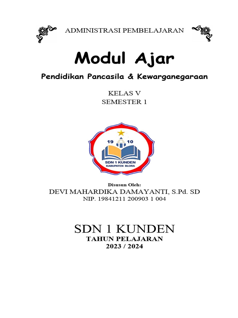 Cover Modul Ajar | PDF