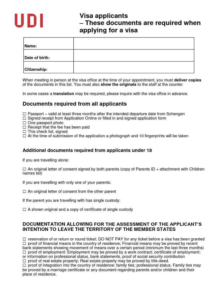 Checklist Visa | PDF | Travel Visa | Passport Checklist Visa | PDF | Travel Visa | Passport