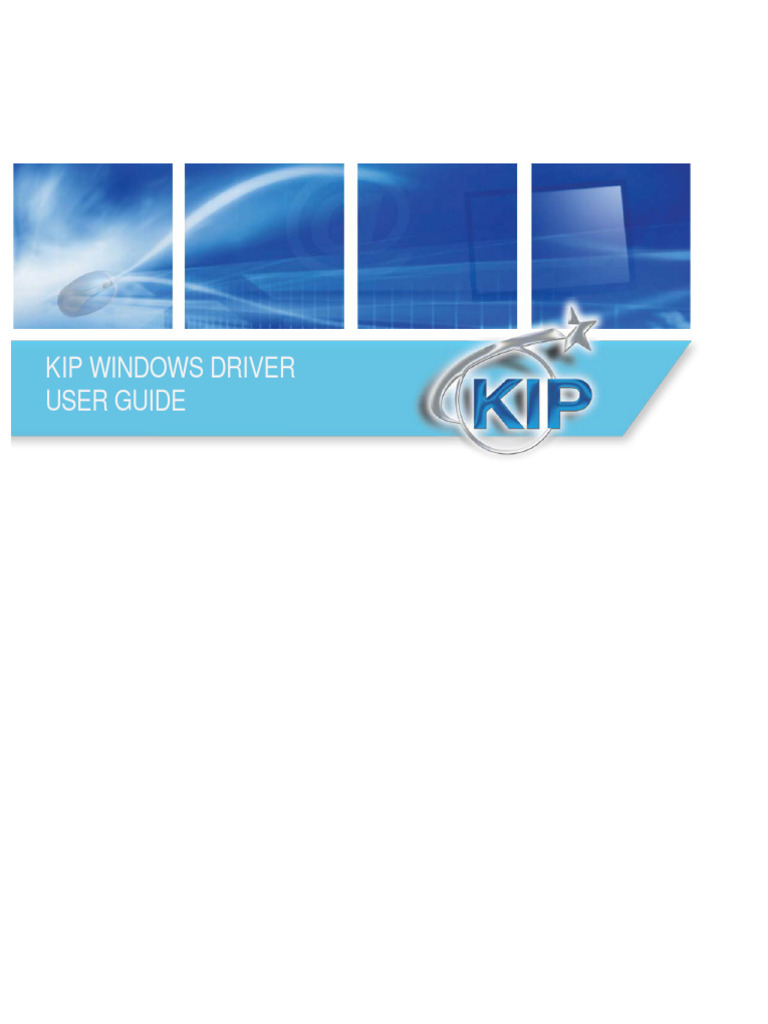 KIPWindows Driver Guide | PDF | Microsoft Windows | Windows 7