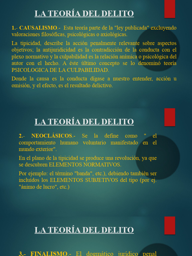 LA TEORÍA DEL DELITO | PDF | Derecho penal | Justicia