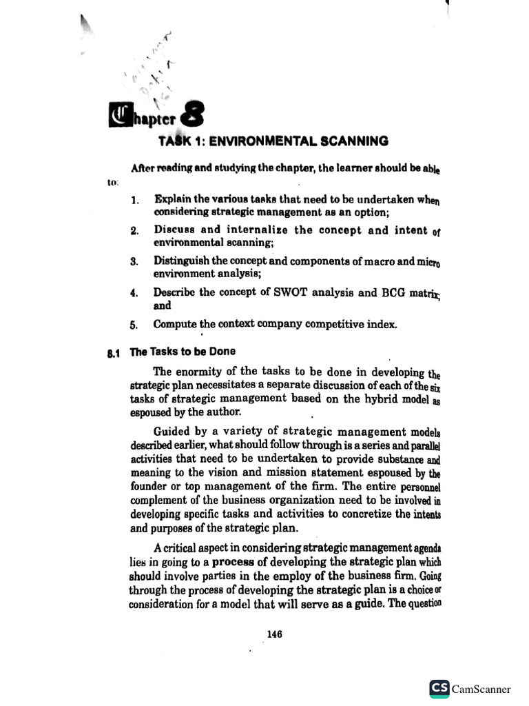 Environmental Scanning Strategic Management Pdf