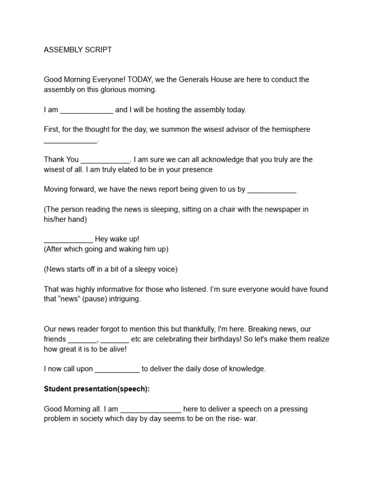 Assembly | PDF | News