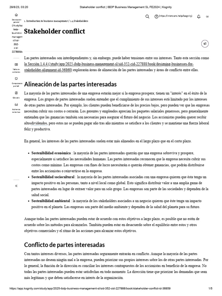 Stakeholder Conflict - IBDP Business Management SL | Descargar gratis ... Stakeholder Conflict - IBDP Business Management SL | Descargar gratis ...