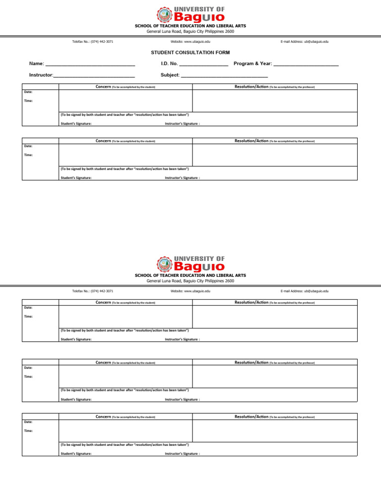 Consultation Form | PDF