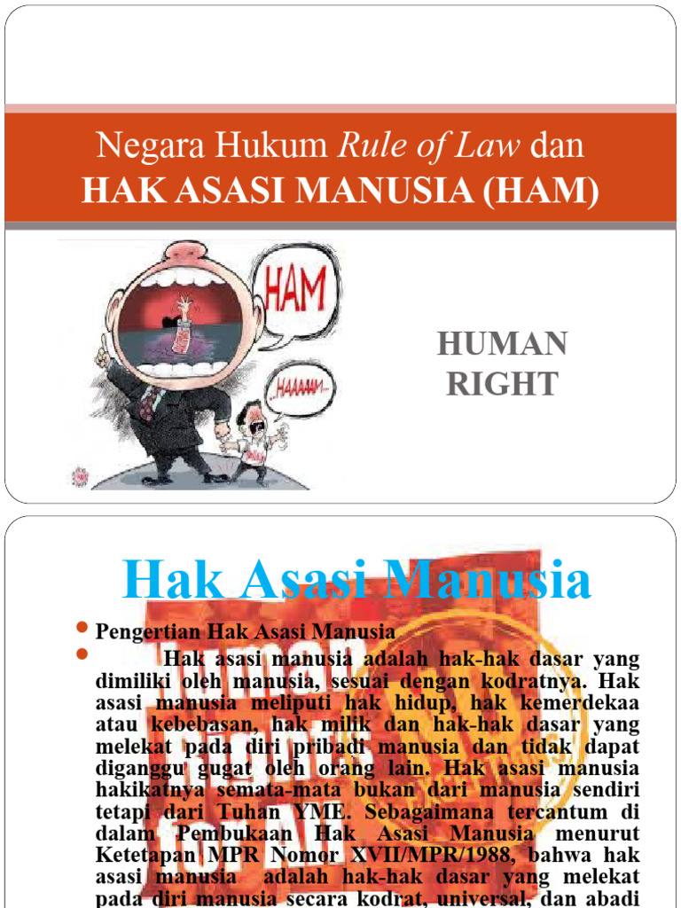 Negara Hukum Rule of Law Dan HAM (Slide 9) | PDF