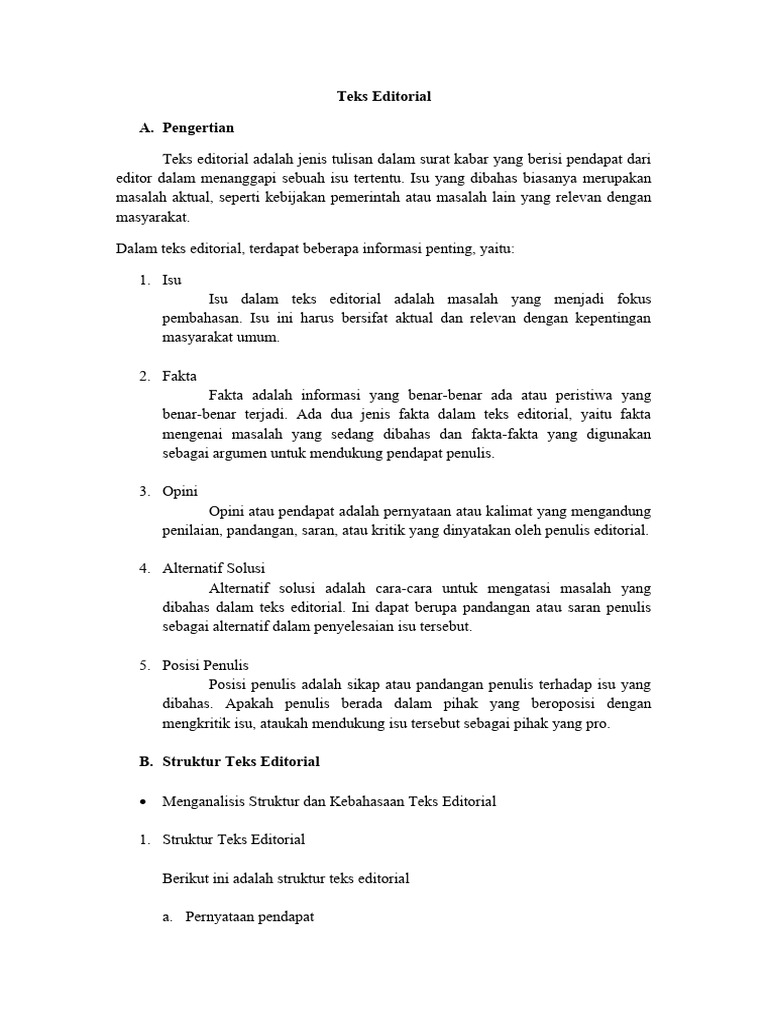 Teks Editorial Pdf