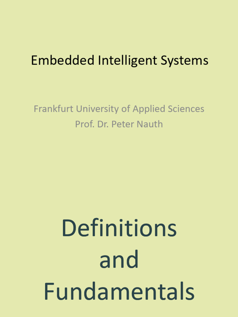 EIS Lect 20210405 | PDF | Microcontroller | Embedded System