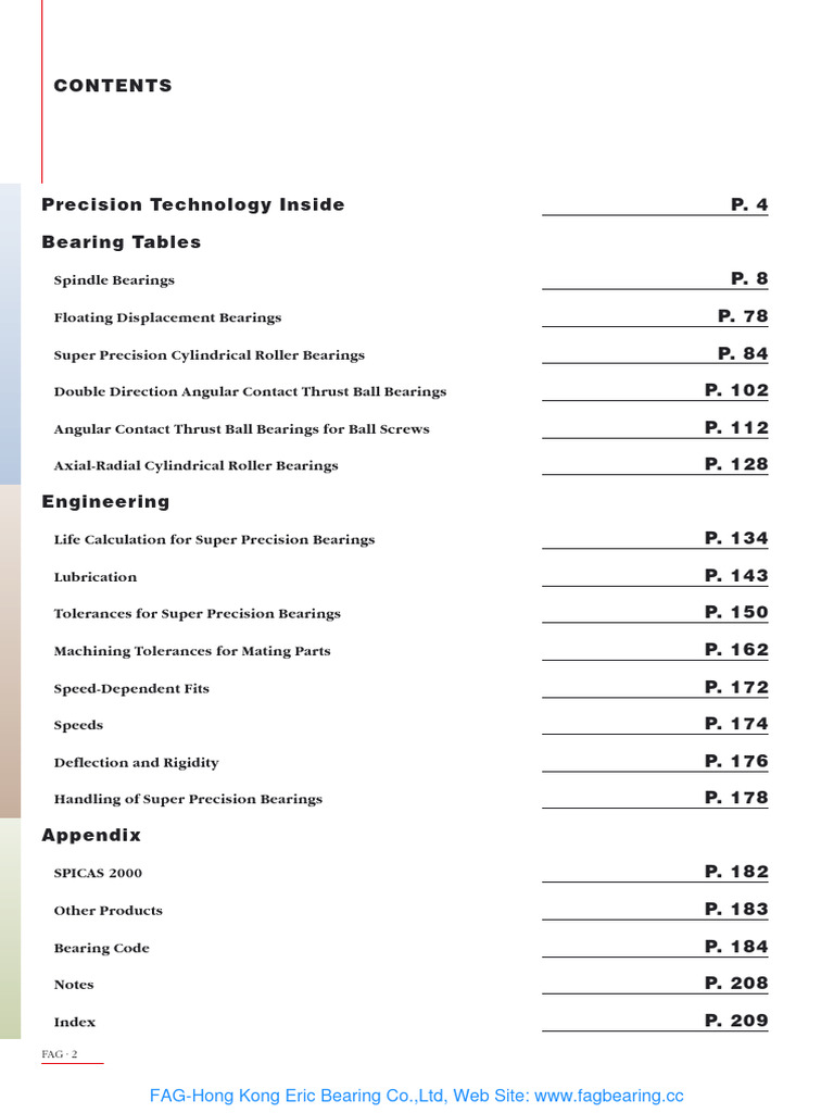 FAG Bearings PDF (001 086) | PDF