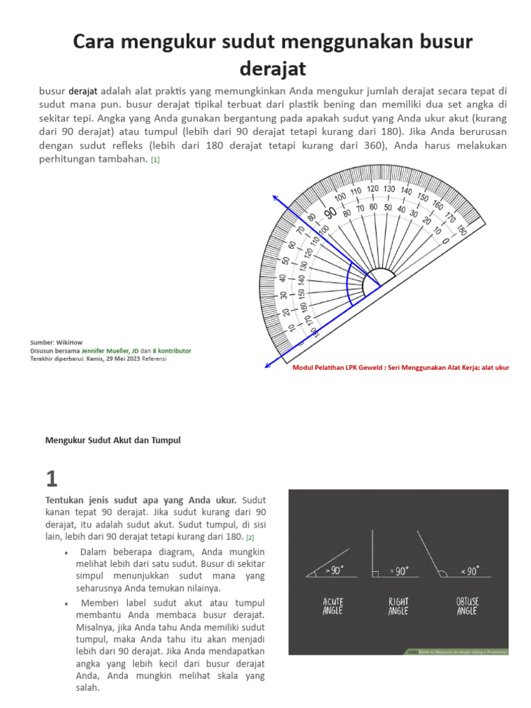 Ukur Busur Derajat | PDF