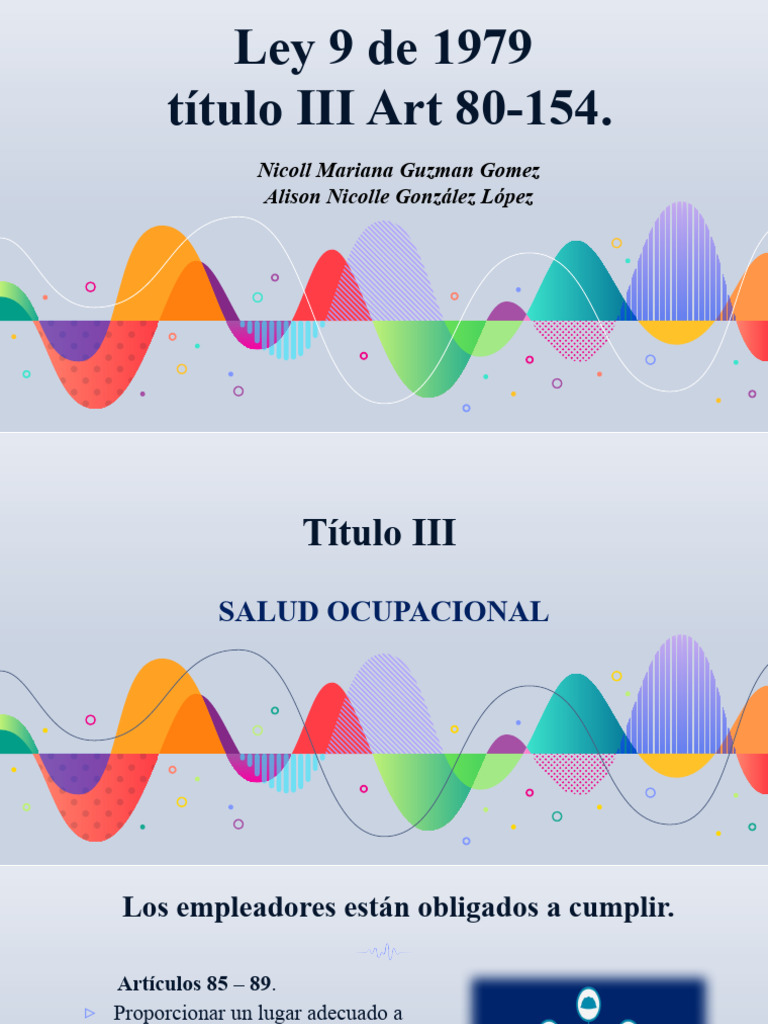 Presentaci N. Ley 9 de 1979. T¡tulo III. Art 80-154. | PDF