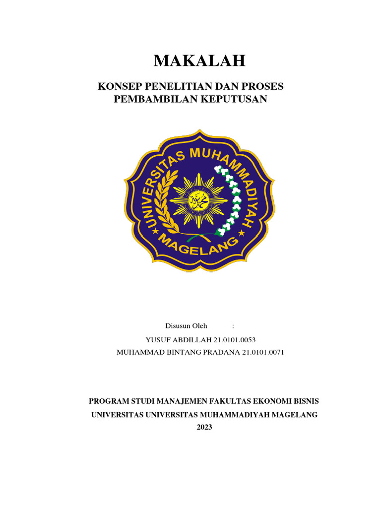 Makalah Metopen Yusuf & Bintang | PDF