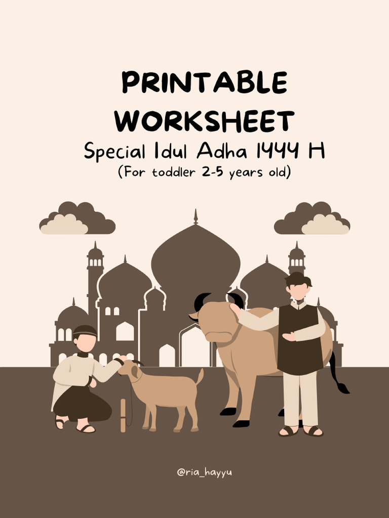 Worksheet Spesial Idul Adha 1444H | PDF