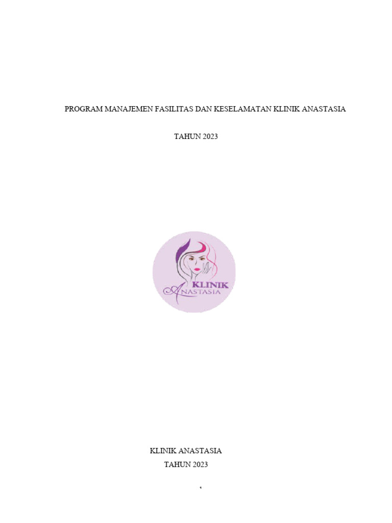 Program Manajemen Fasilitas Dan Keselamatan Klinik Klinikita | PDF