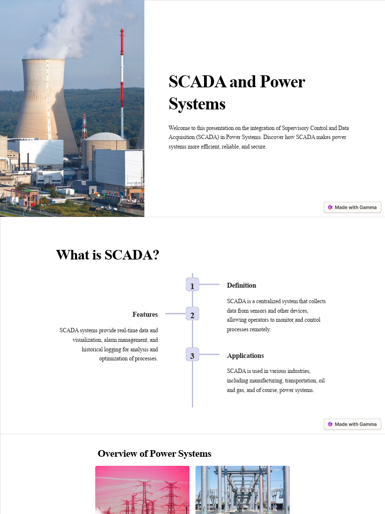 SCADA and Power Systems 1 | PDF | Scada | Smart Grid