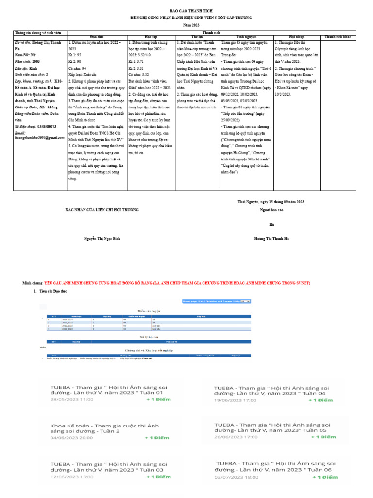 Hoàng Thị Thanh Hà-k18 Kế Toán A | PDF