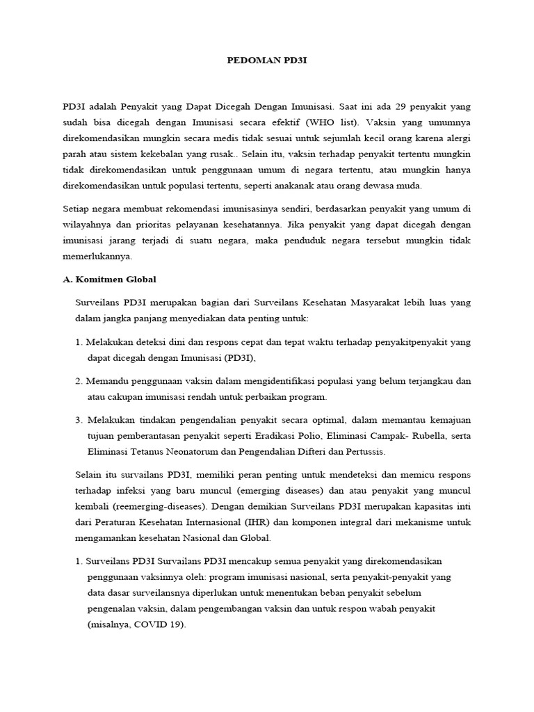 Pedoman Pd3i | PDF