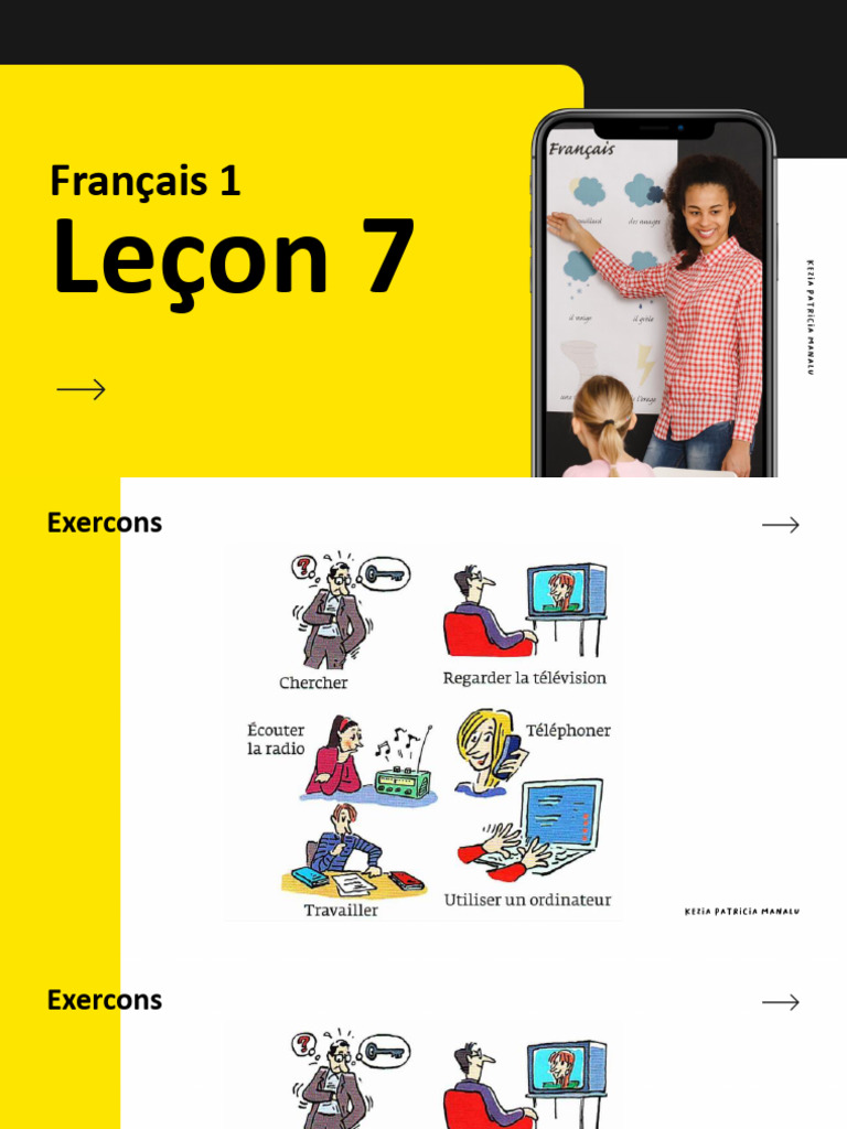 Français 1 - Leçon 7 | PDF