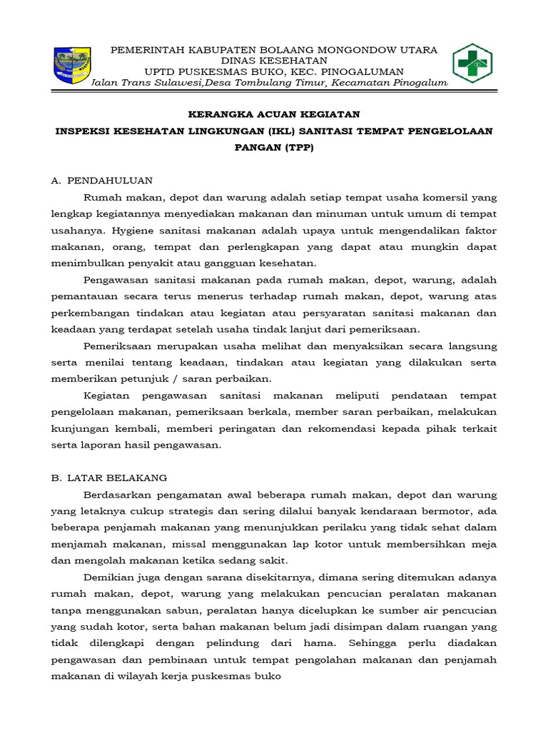 Kak Kesling Ikl TPP | PDF