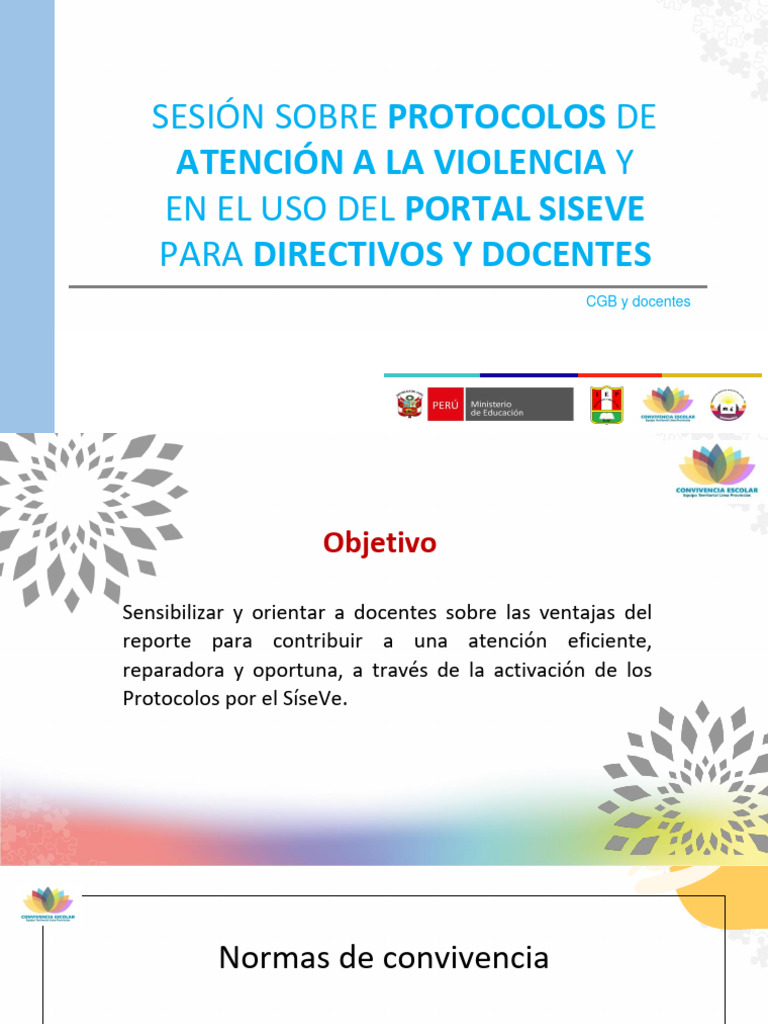 TA.2.4 - Sesión Sobre Protocolos de Atención A La Violencia y en El Uso ...
