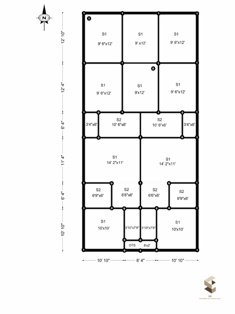 Slab Beam Column Plan | PDF