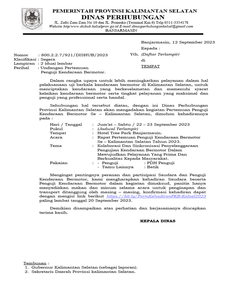 Surat Undangan | PDF