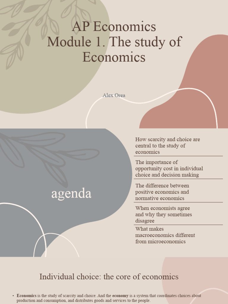 AP Economics. Module 1 | PDF